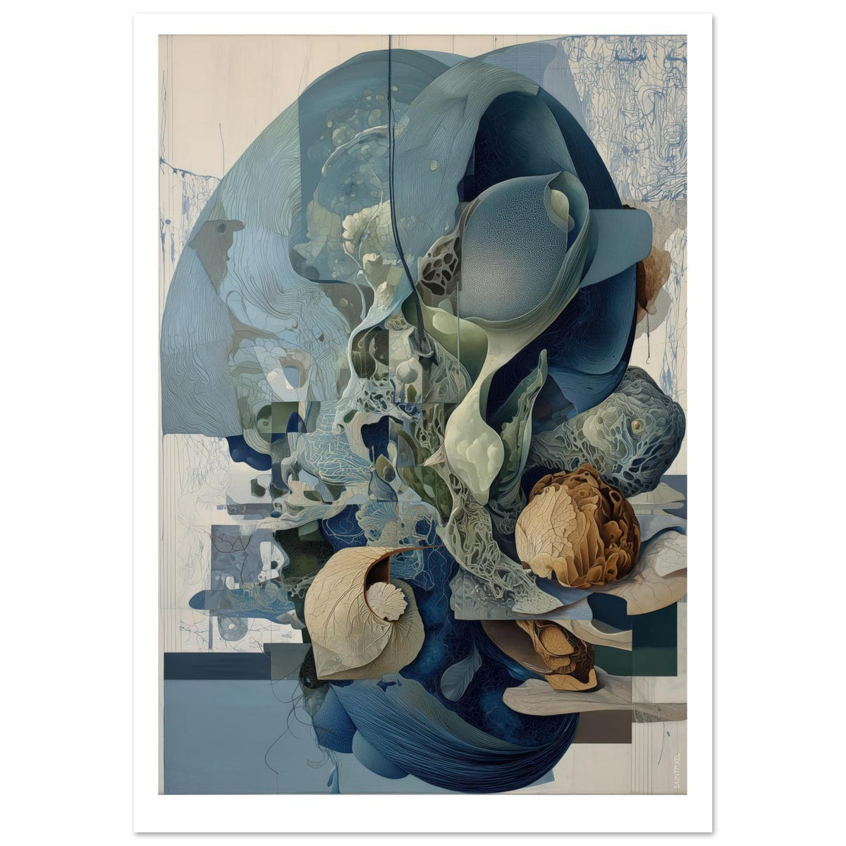 Hauntological Portraits — Eroded Art Print | SaintPixel – Saintpixel.Shop